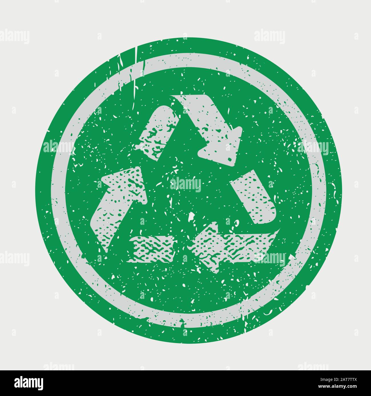 The universal recycling symbol. International symbol used on packaging ...