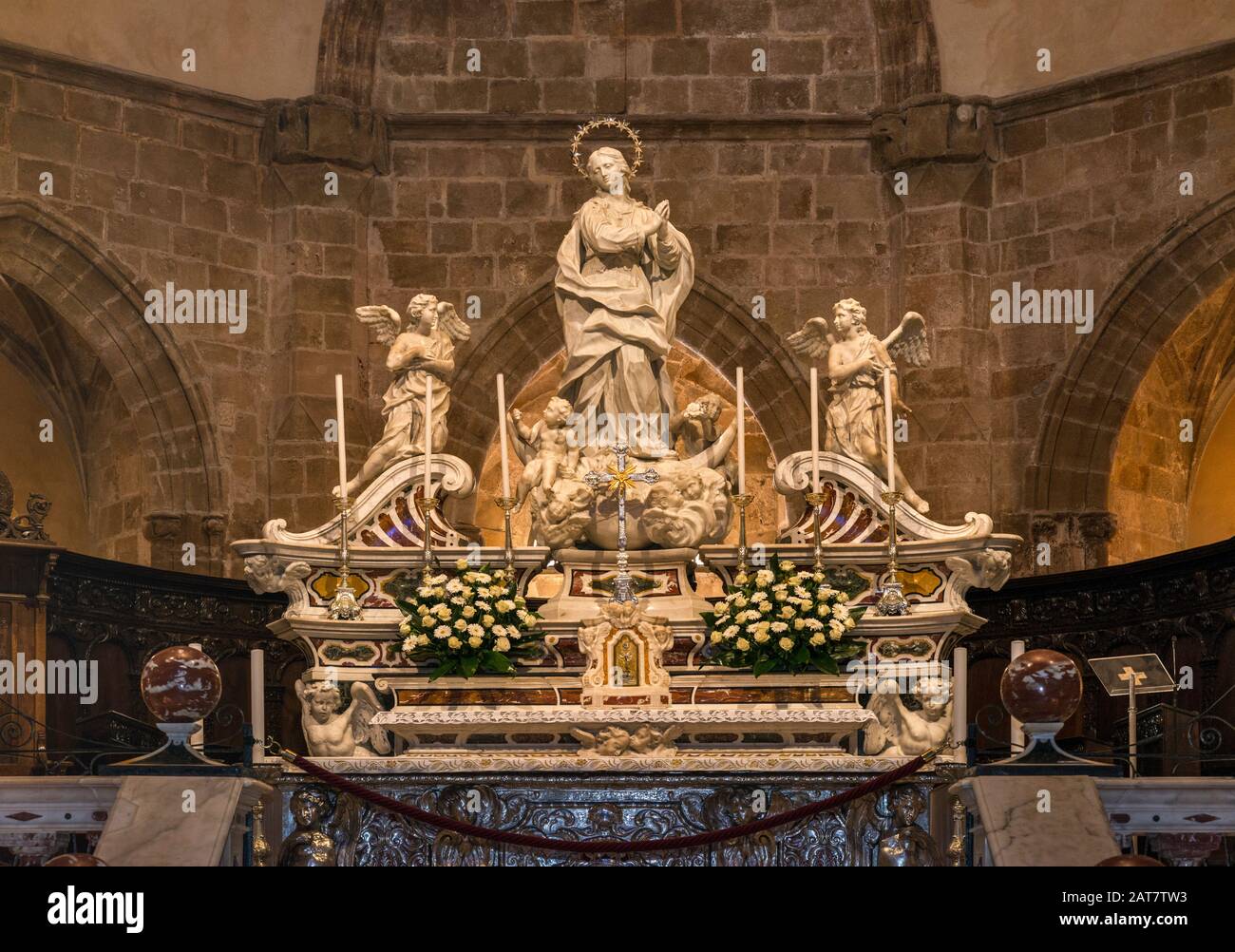 Late Renaissance style main altar at Cattedrale di Santa Maria ...