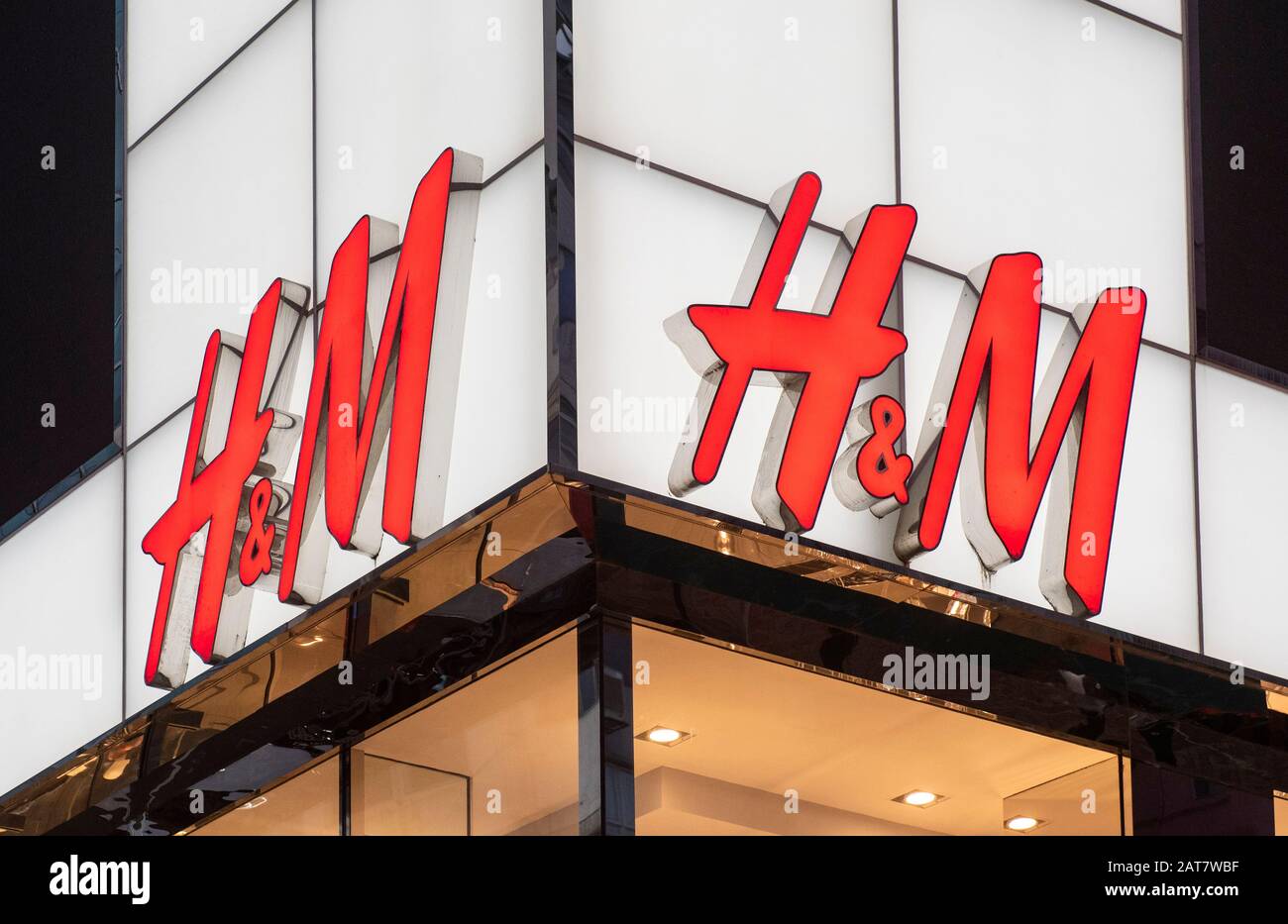 Swedish multinational clothing design retail company Hennes & Mauritz ...