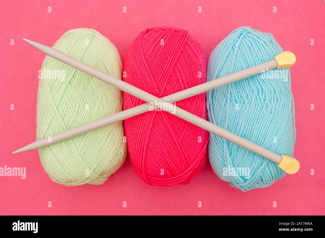 3 balls of wool hi-res stock photography and images - Alamy