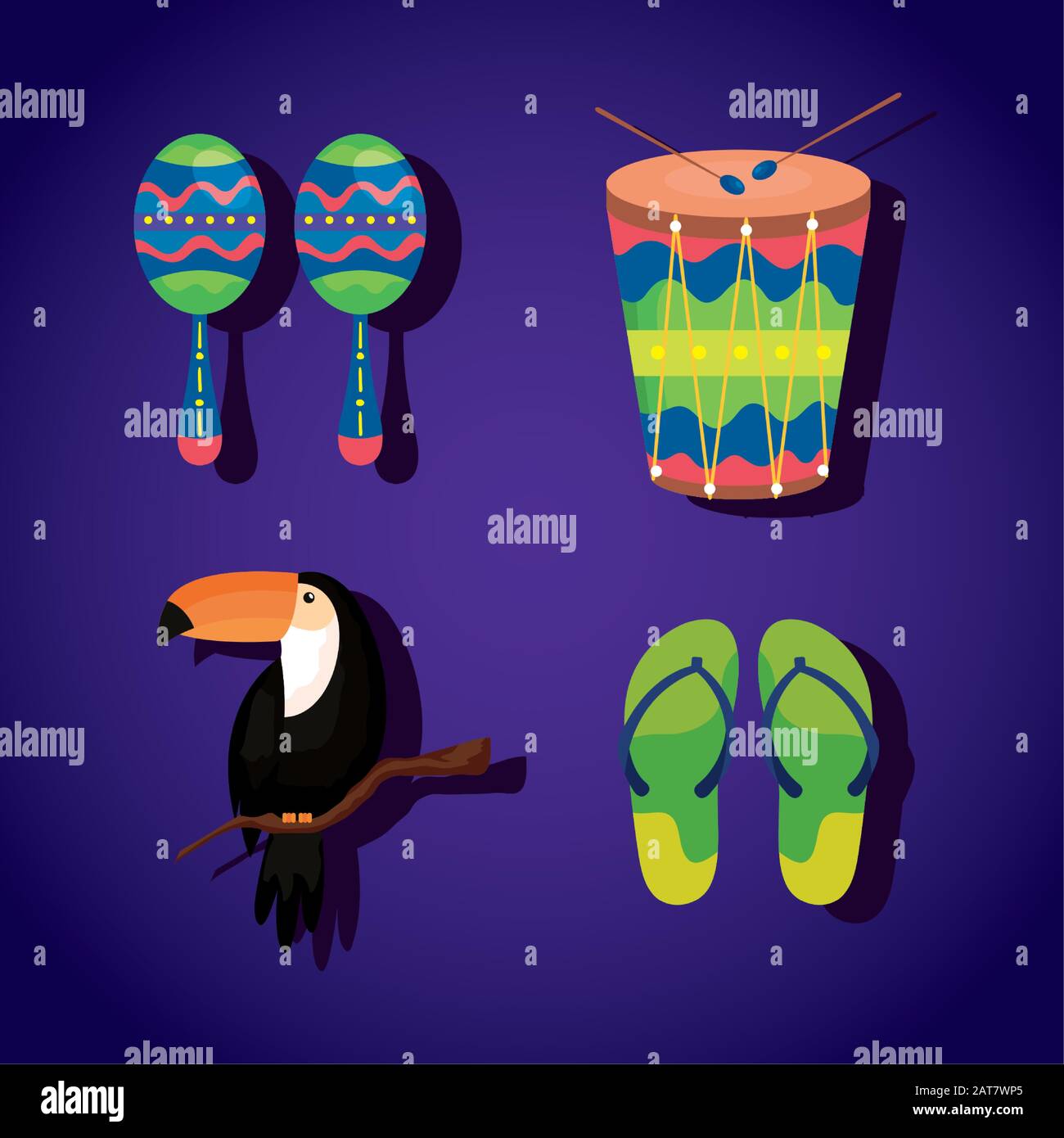 set of icons traditional brazil Stock Vector Image & Art - Alamy