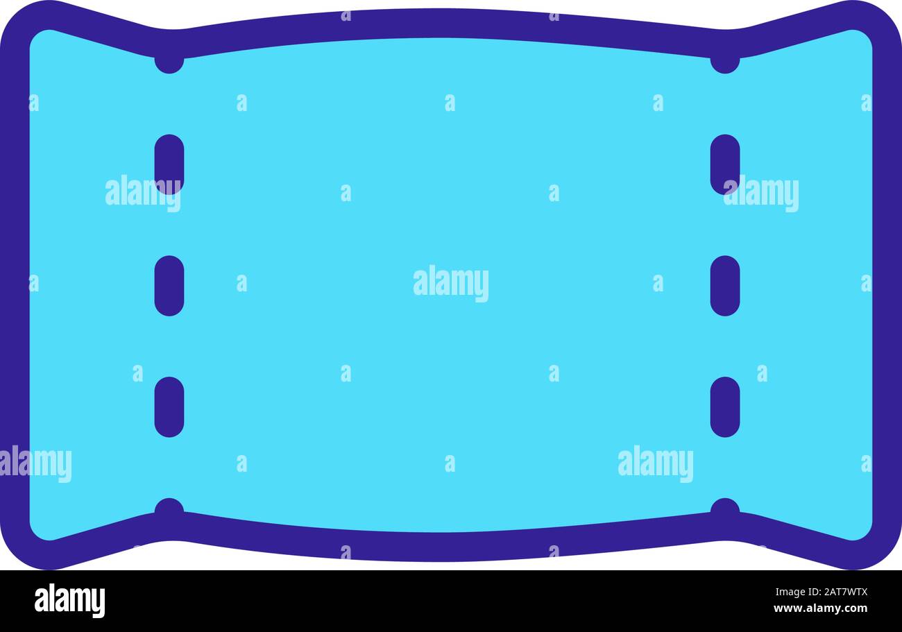 plastic box icon vector. Isolated contour symbol illustration Stock ...