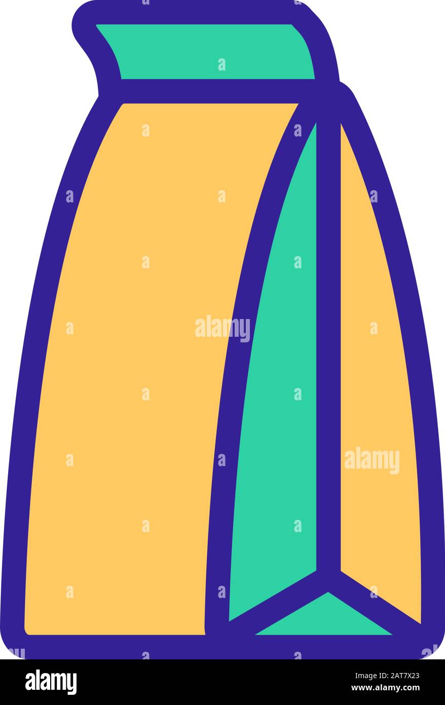 paper pack icon vector. Isolated contour symbol illustration Stock ...