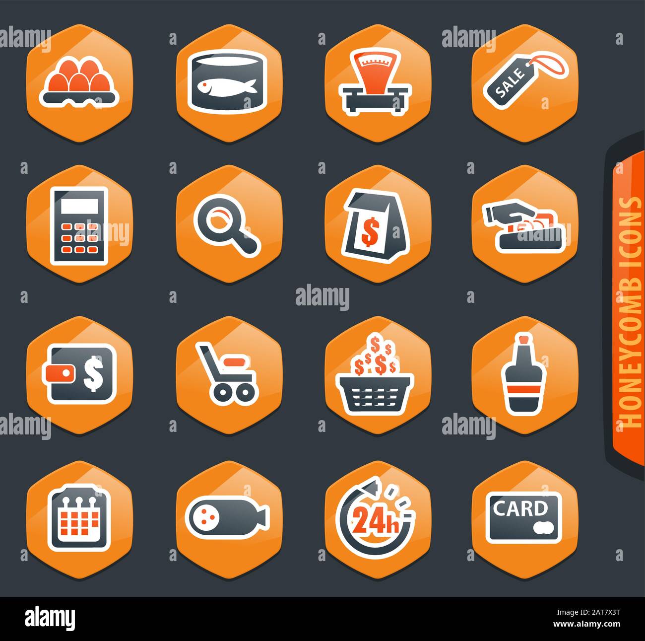 Grocery store icons set Stock Vector Image & Art - Alamy
