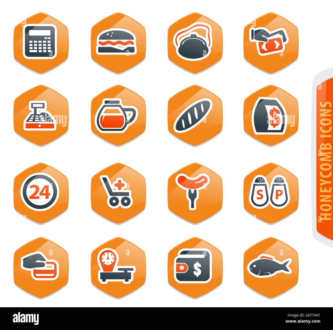 Grocery store icons set Stock Vector Image & Art - Alamy