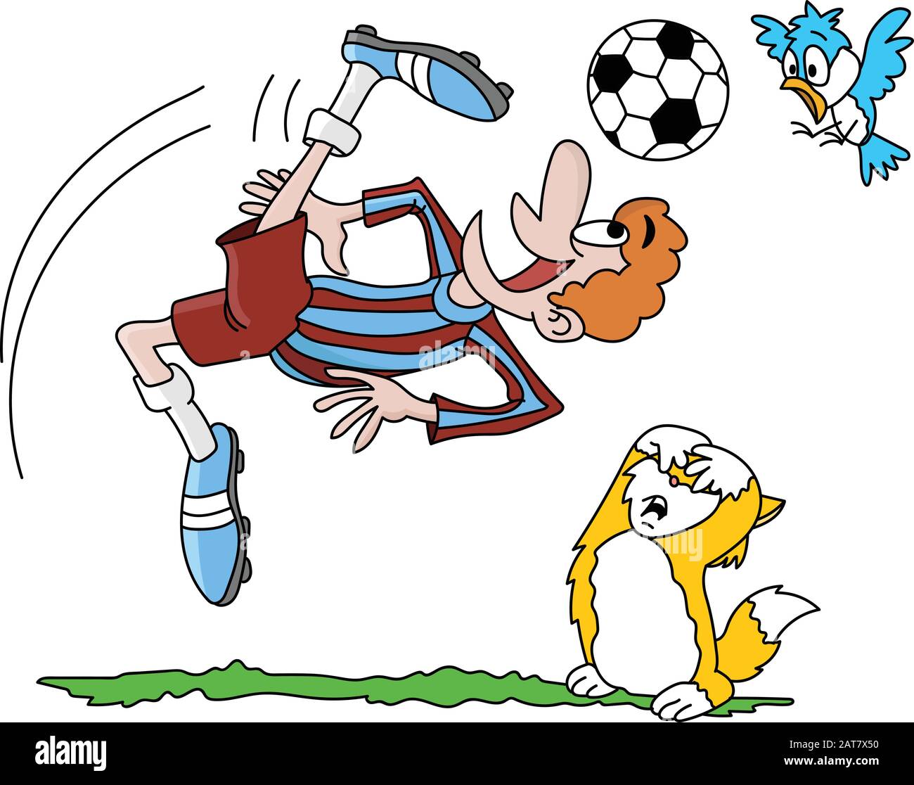 Chest control football Stock Vector Images - Alamy