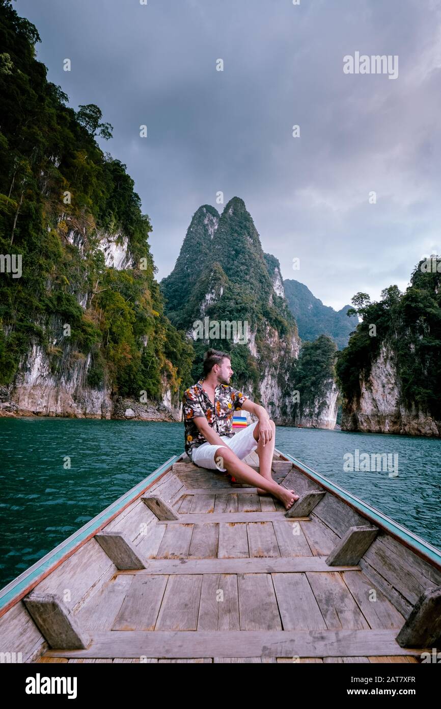 Khao Sok national park Cheow Lan Dam, Ratchaprapha Dam or Rajjaprabha ...