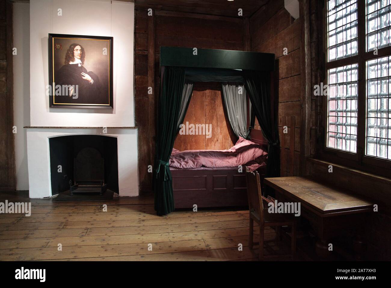 Painting Cornelis de Witt and Prison Gate Museum.This is the room where ...