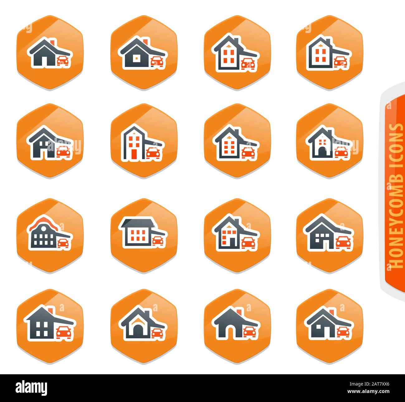 house type icons set Stock Vector Image & Art - Alamy