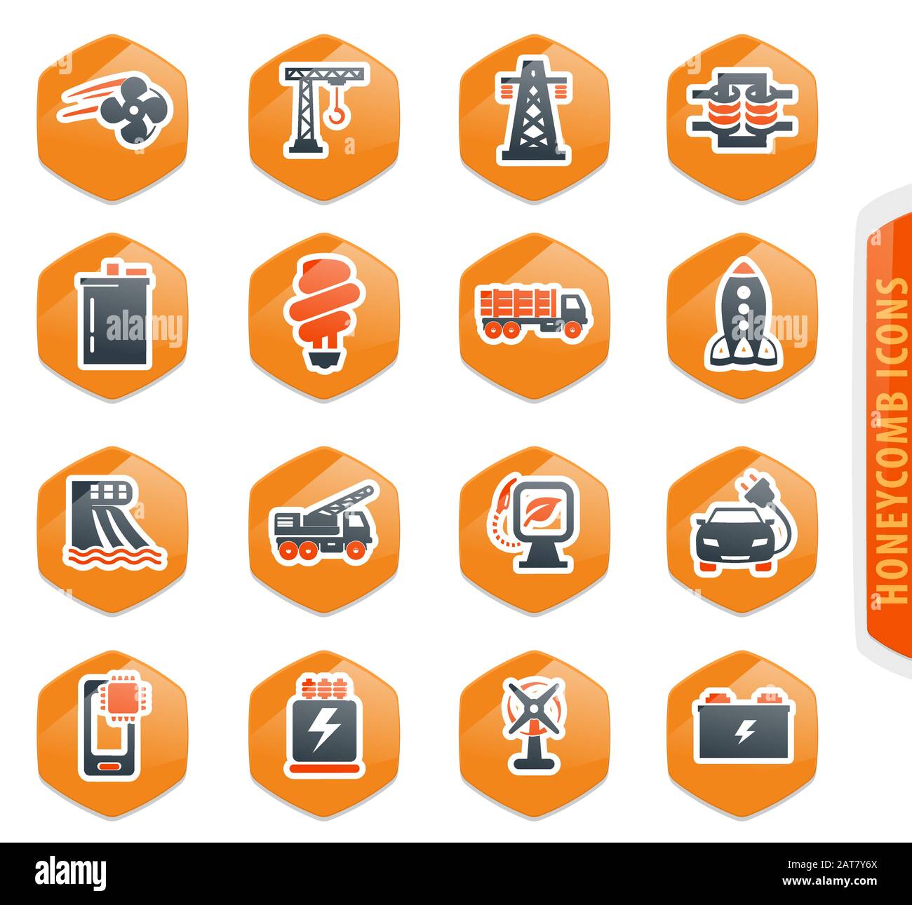 Industry icons set Stock Vector Image & Art - Alamy