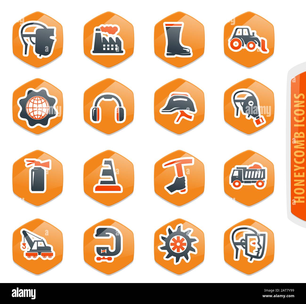 Industrial icons set Stock Vector Image & Art - Alamy