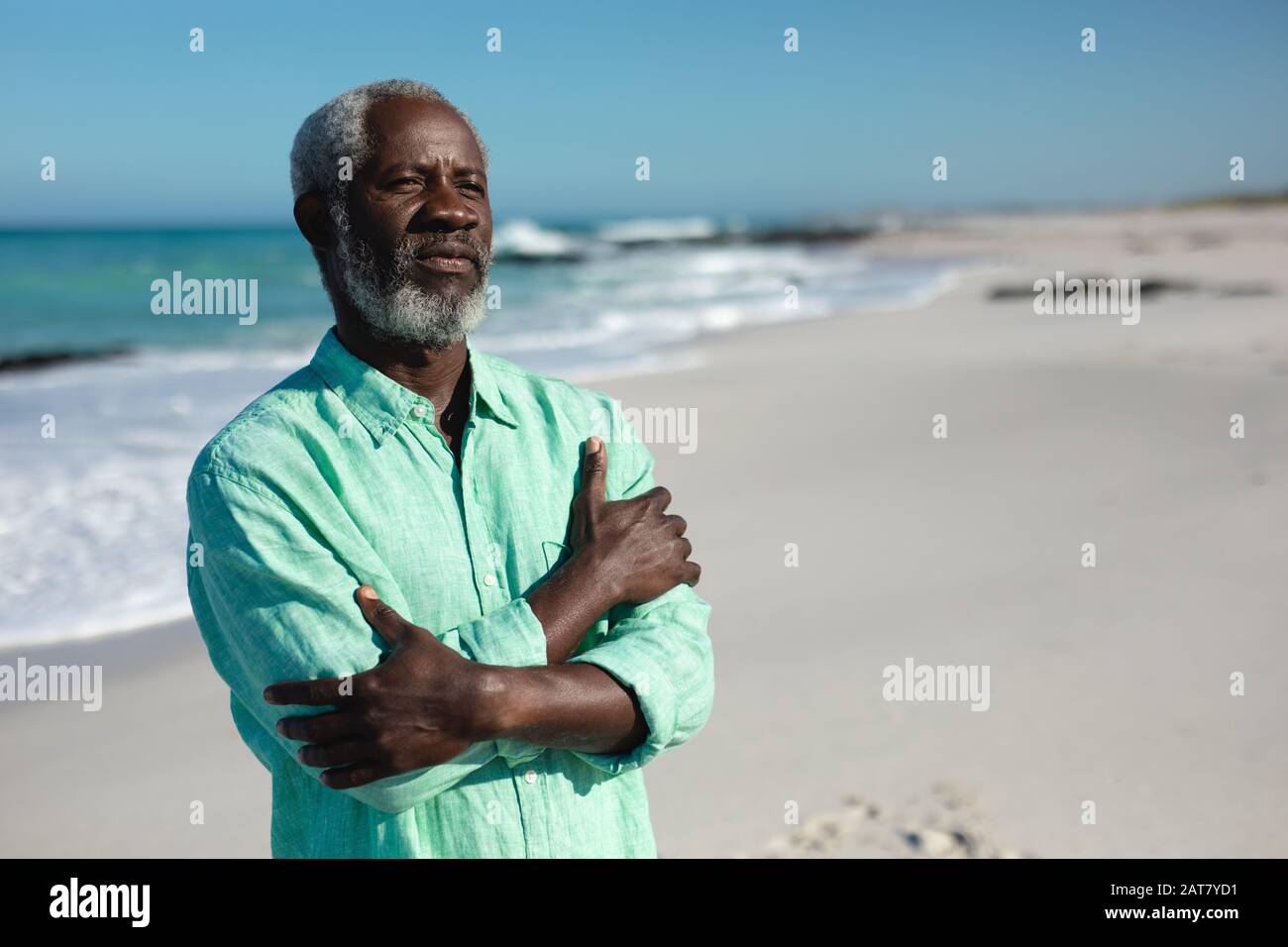Old man enjoying free time Stock Photo - Alamy