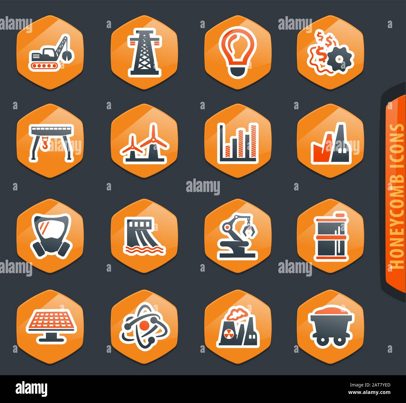 Industry icons set Stock Vector Image & Art - Alamy