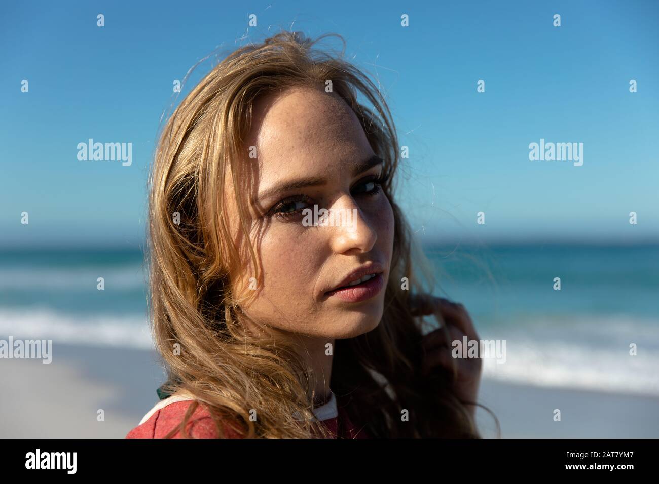 Beautiful woman looking camera female hi-res stock photography and ...