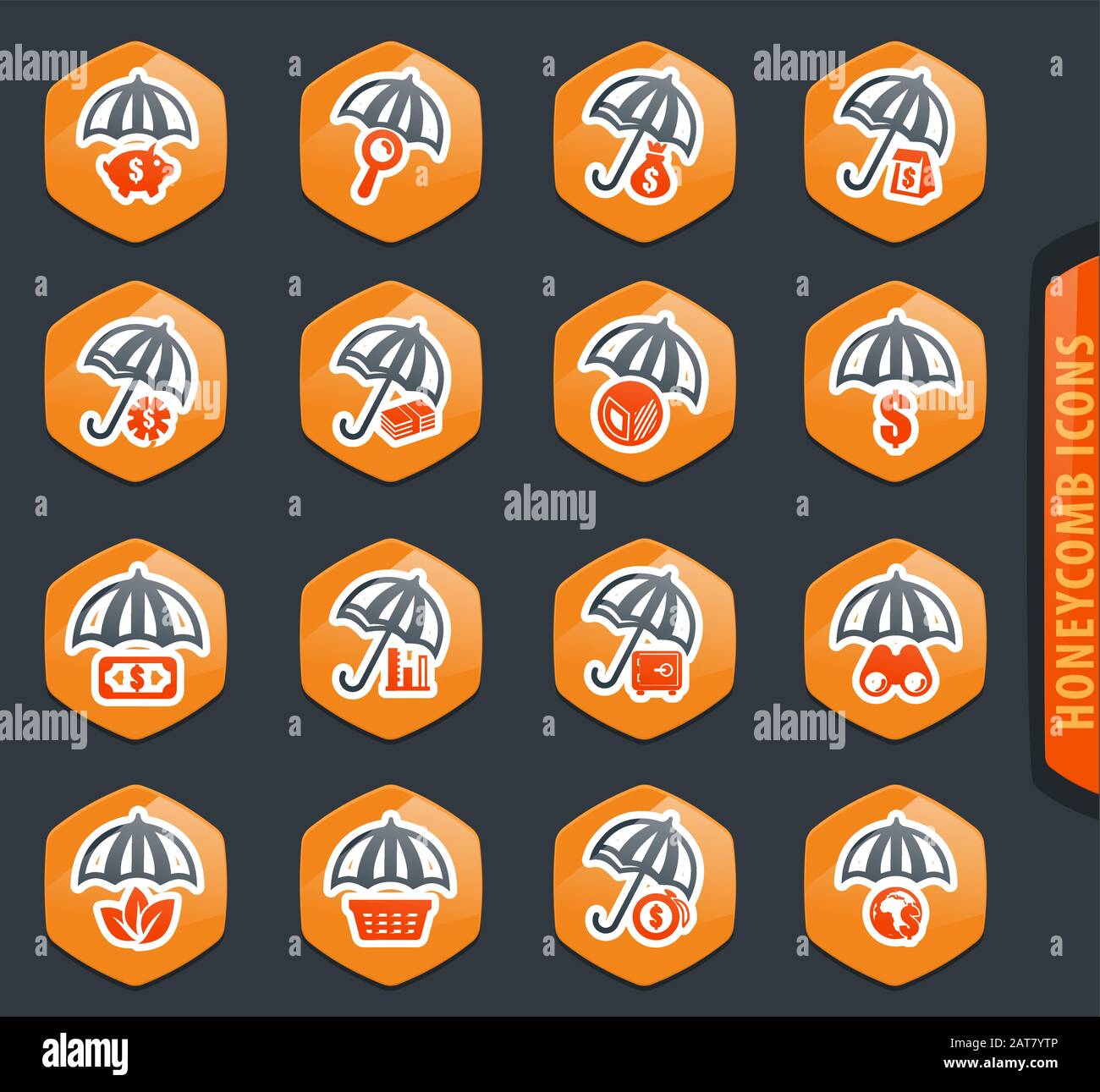 Insurance icons set Stock Vector Image & Art - Alamy