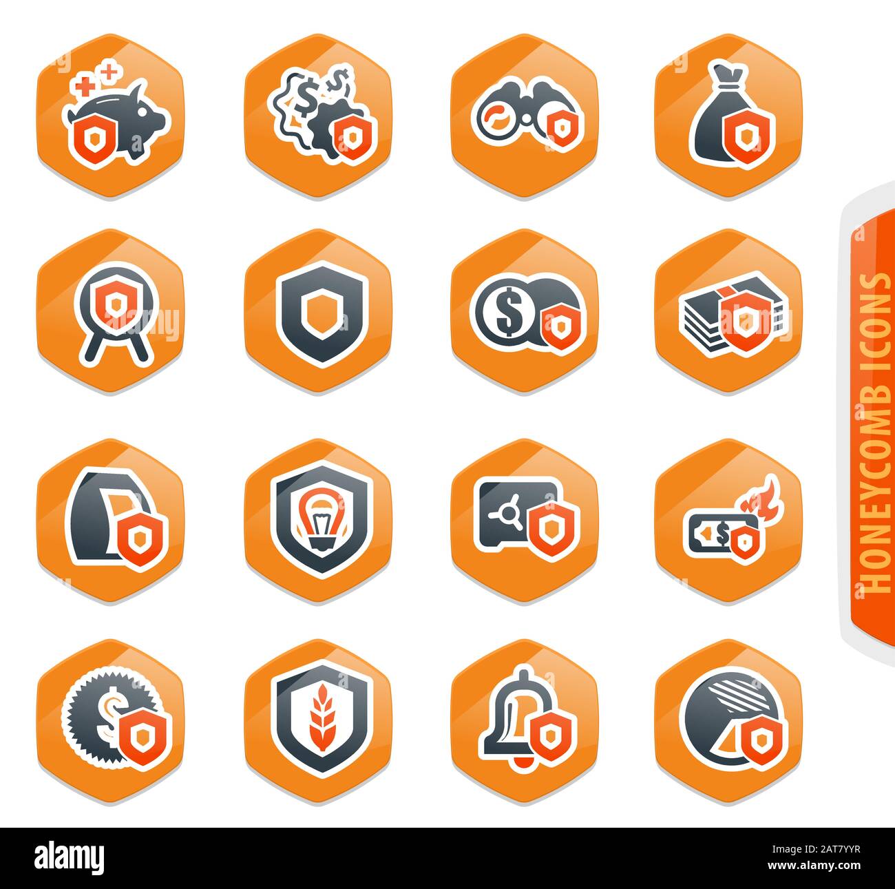 Insurance icons set Stock Vector Image & Art - Alamy