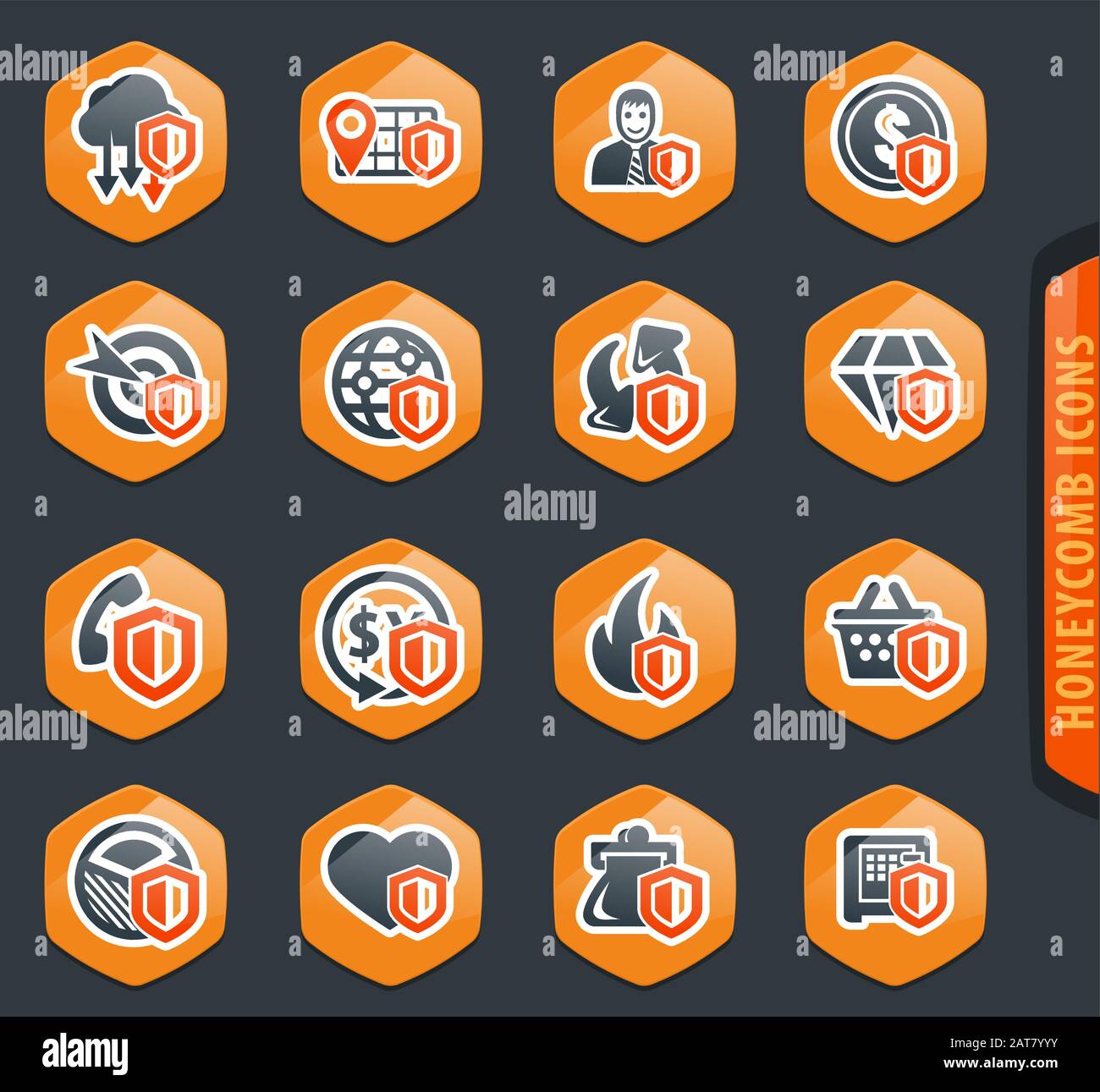 Insurance icons set Stock Vector Image & Art - Alamy