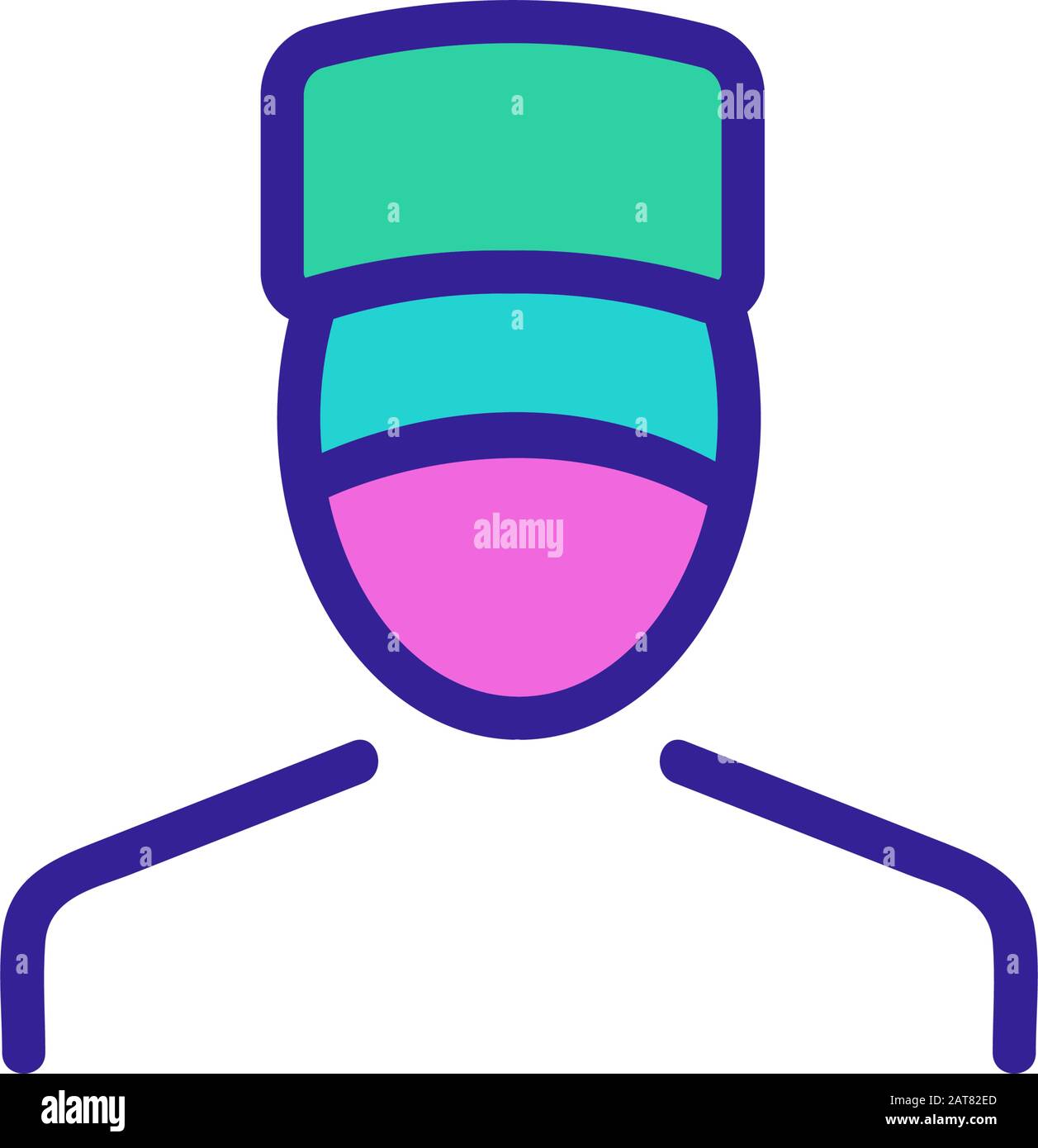 The surgeon s doctor is an icon vector. Isolated contour symbol ...