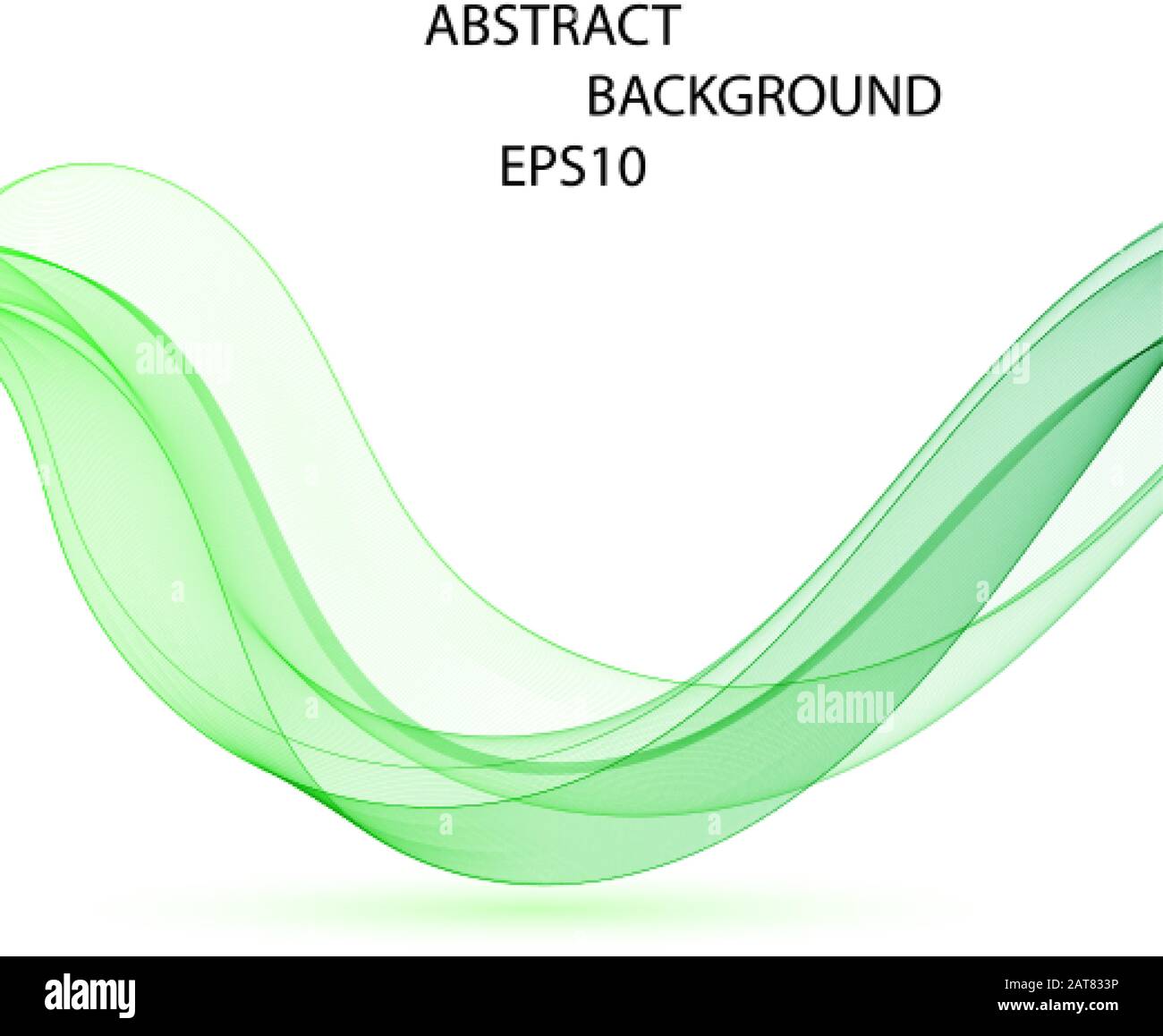 Abstract green color wave design element Stock Vector Image & Art - Alamy