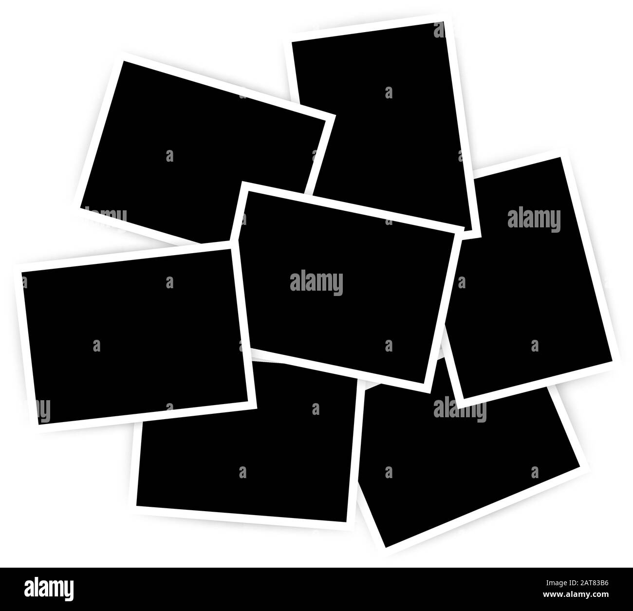 Set of empty photo frames. vector illustration Stock Vector Image & Art ...