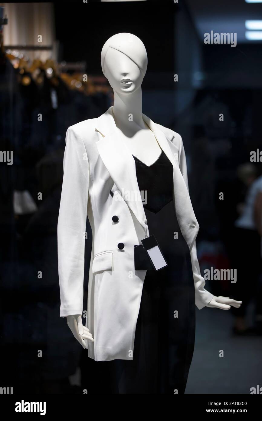 Female mannequin in a shop window Stock Photo - Alamy