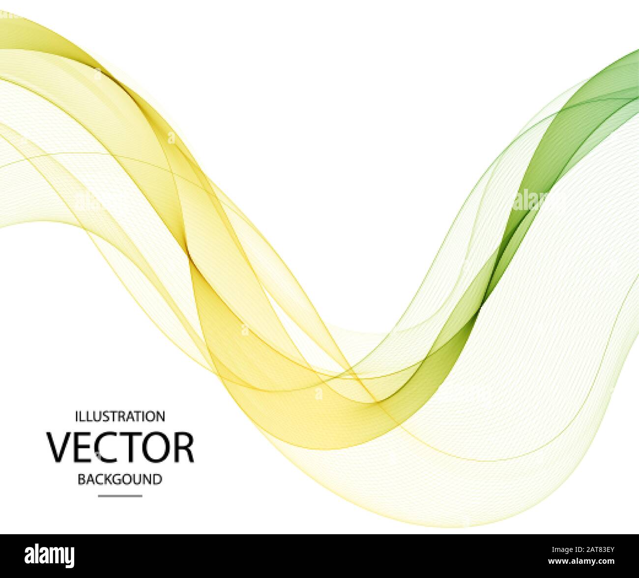 green and yellow color lines. abstract wave. vector pattern Stock ...