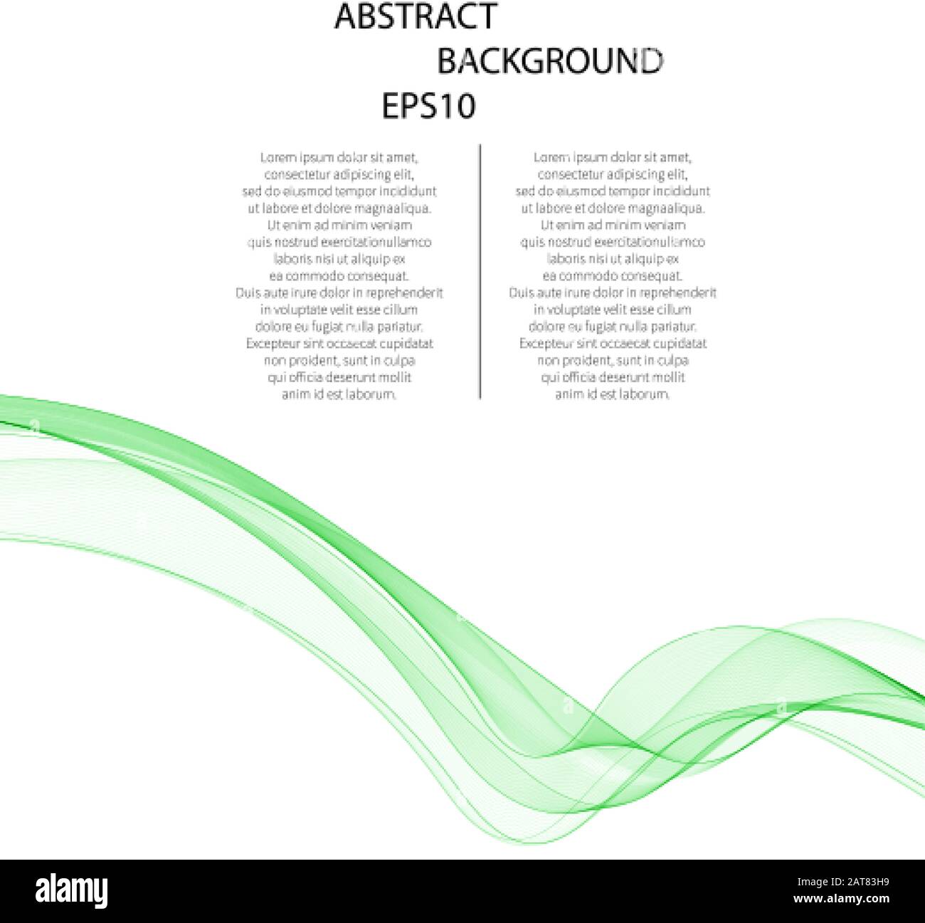 abstract green wave. layout for presentation. vector pattern Stock ...