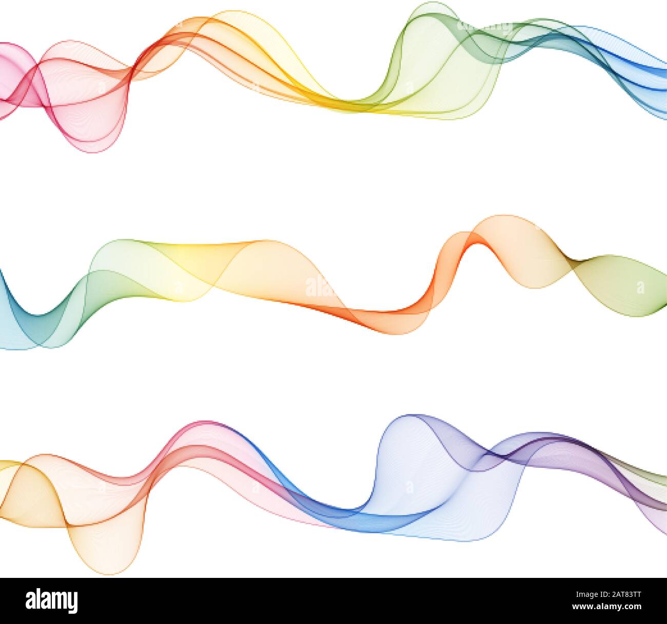 set of color wave. colorful layout for presentation or advertising ...