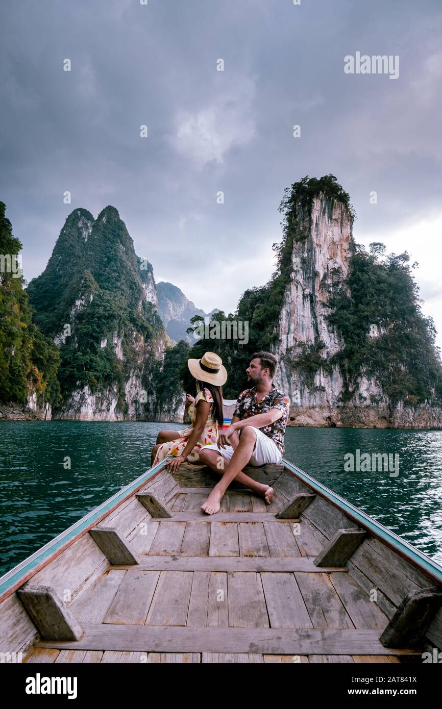 Khao Sok national park Cheow Lan Dam, Ratchaprapha Dam or Rajjaprabha ...