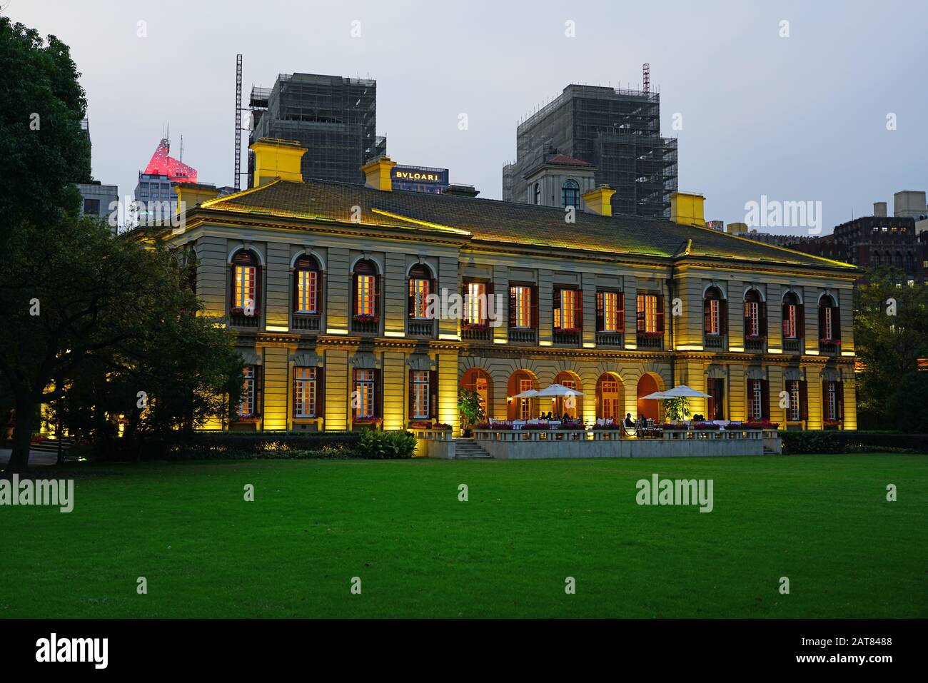 SHANGHAI, CHINA -29 OCT 2019- View of the former consulate-general of ...