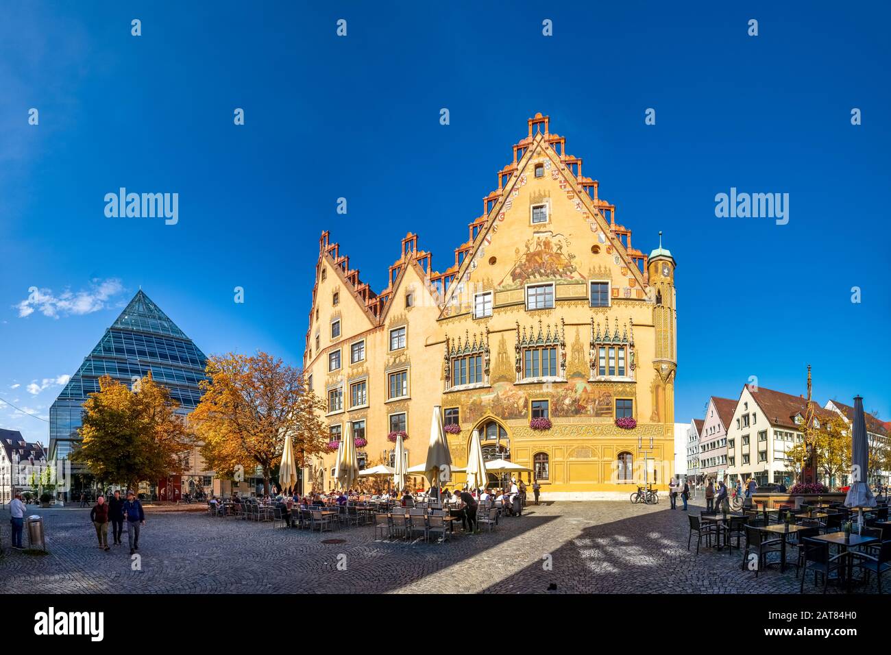 Town hall and ulm cathedral hi-res stock photography and images - Alamy