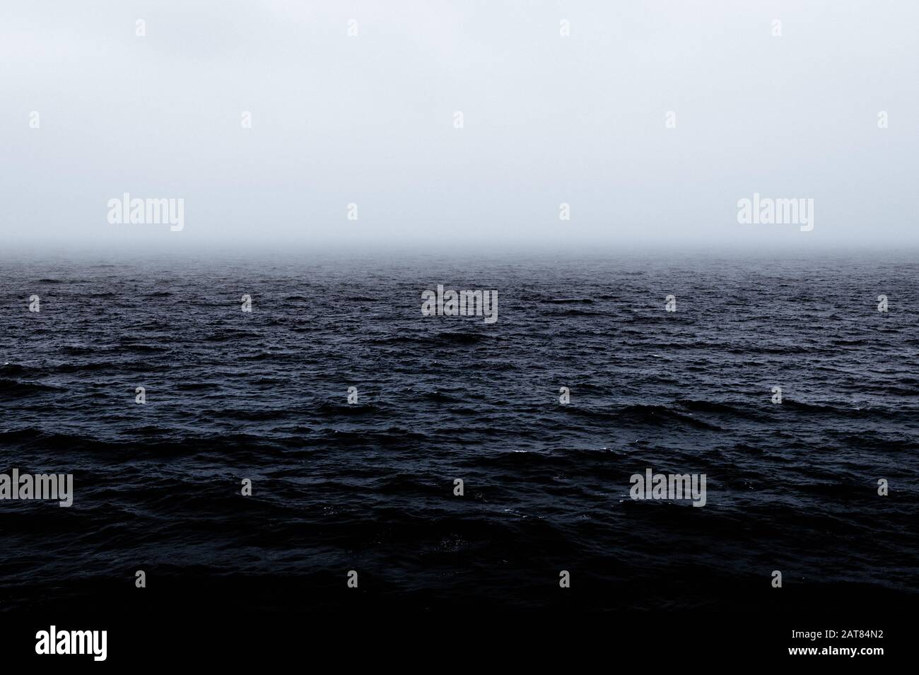 Tumultuous Choppy Pacific Ocean with Approaching Rainstorm. The pure ...