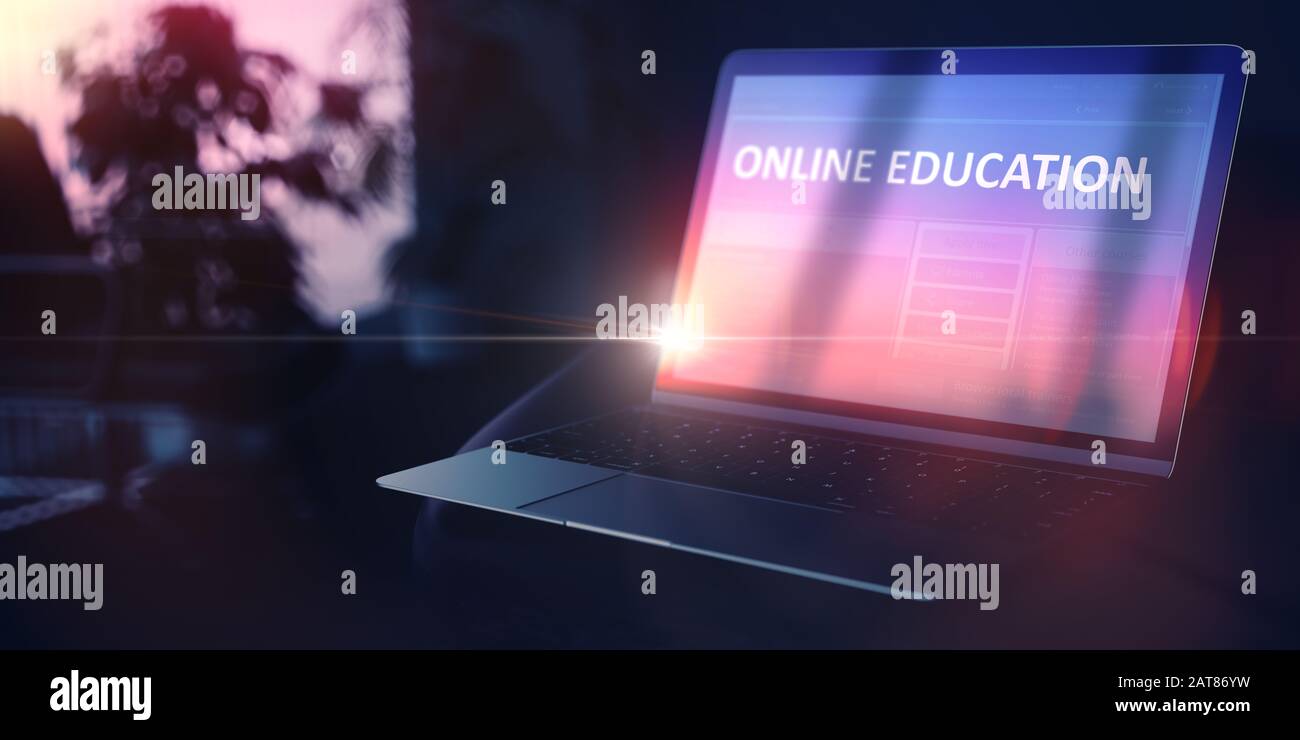 Extension School Concept - Online Education on Beautiful Space Gray New ...