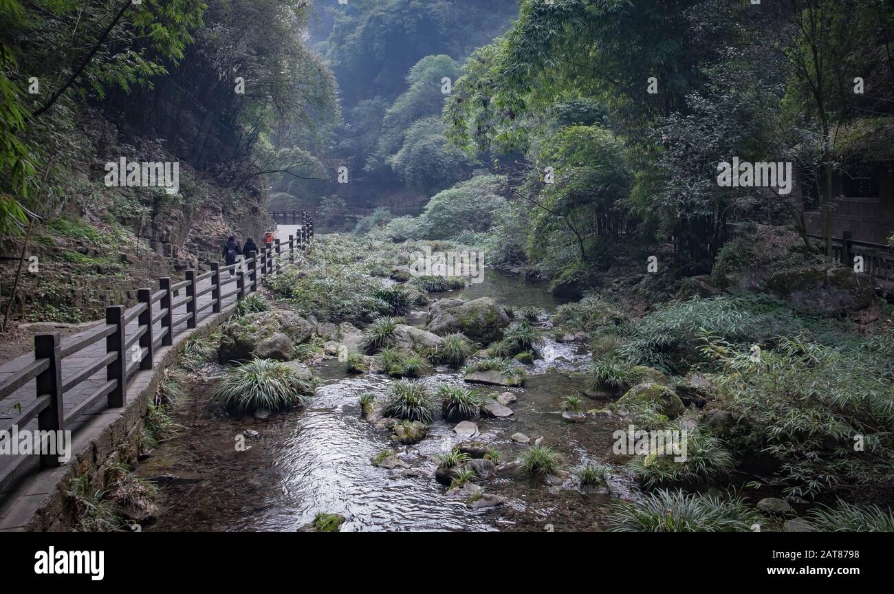 Three Gorges Tribe Scenic Spot along the Yangtze River, This here is ...