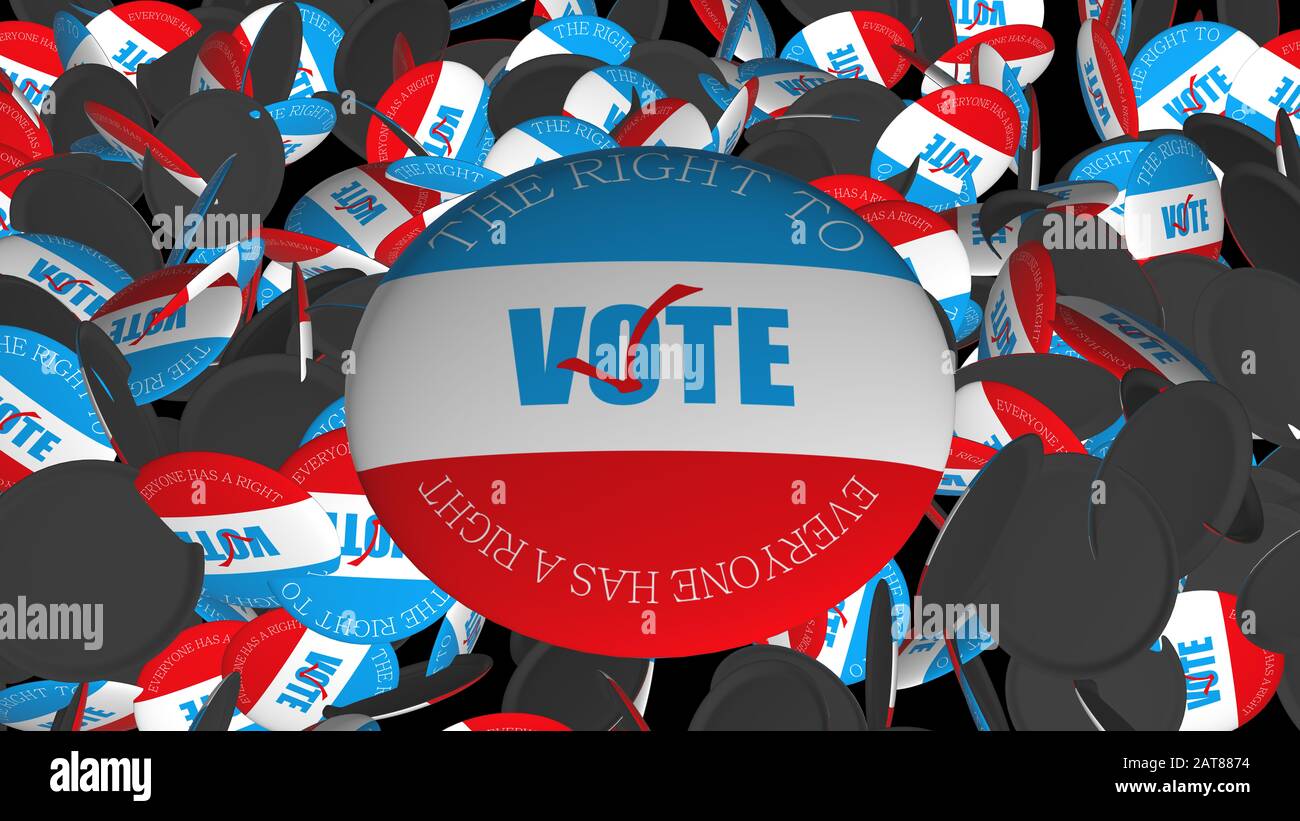 The 3d rendering of Election vote concept Stock Photo - Alamy