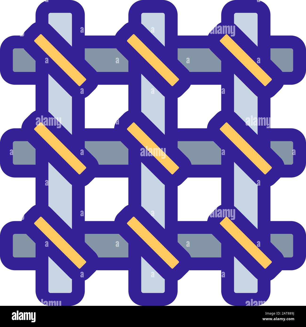 grate in prison icon vector. Isolated contour symbol illustration Stock ...