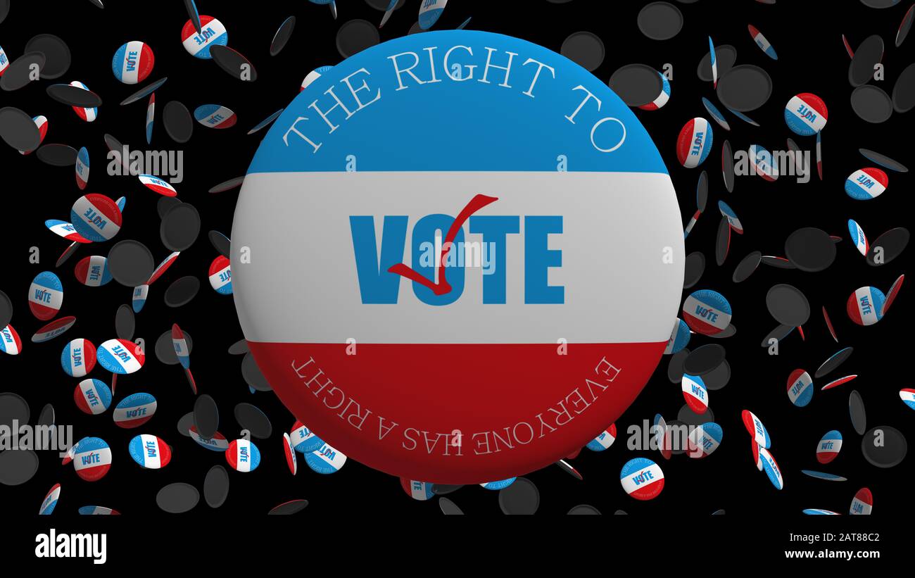The 3d rendering of Election vote concept Stock Photo - Alamy