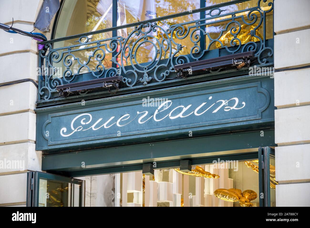 Paris/France - September 10, 2019 : The Guerlain luxury perfume store ...