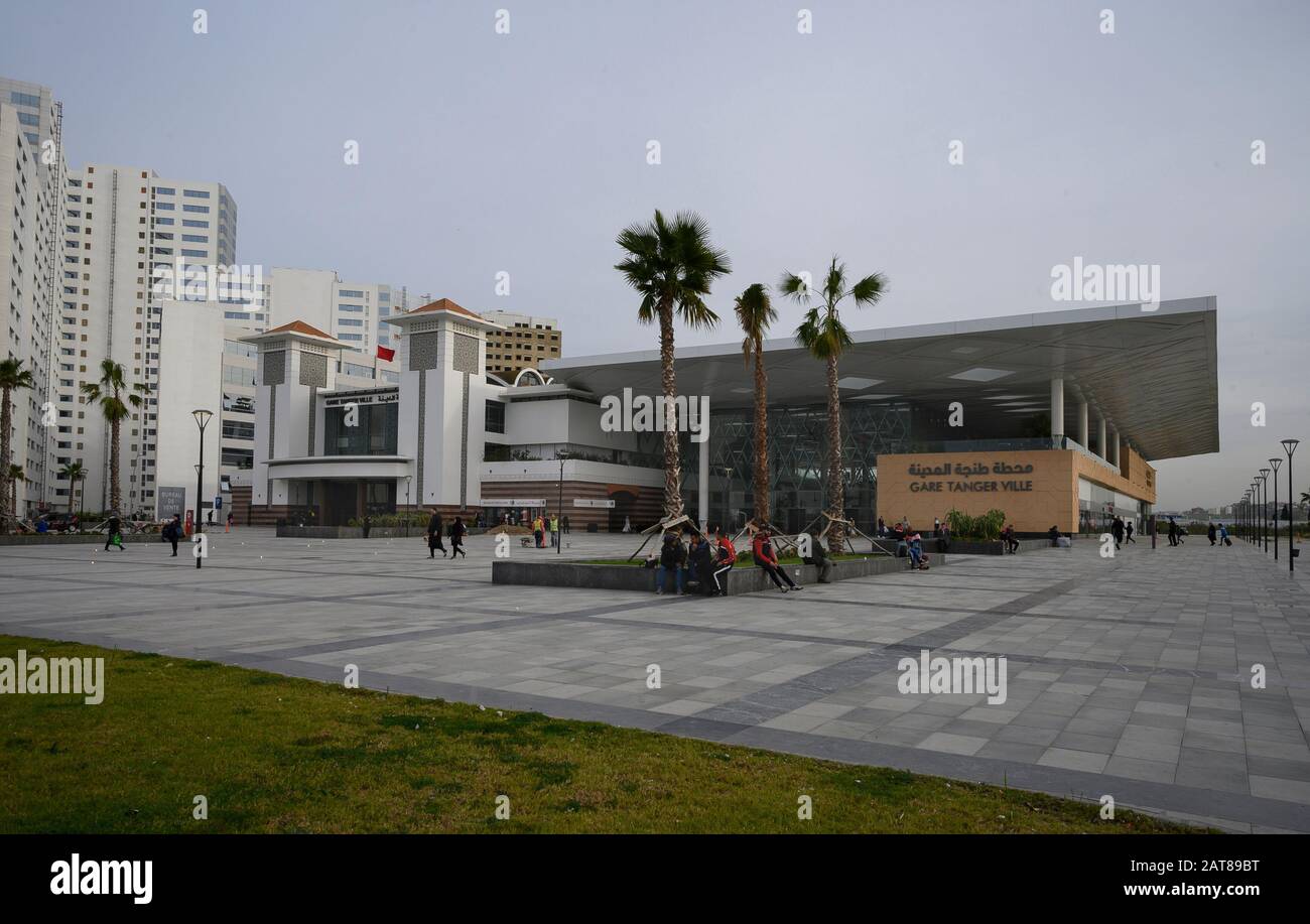 Railway station Tangier, Morocco Stock Photo - Alamy