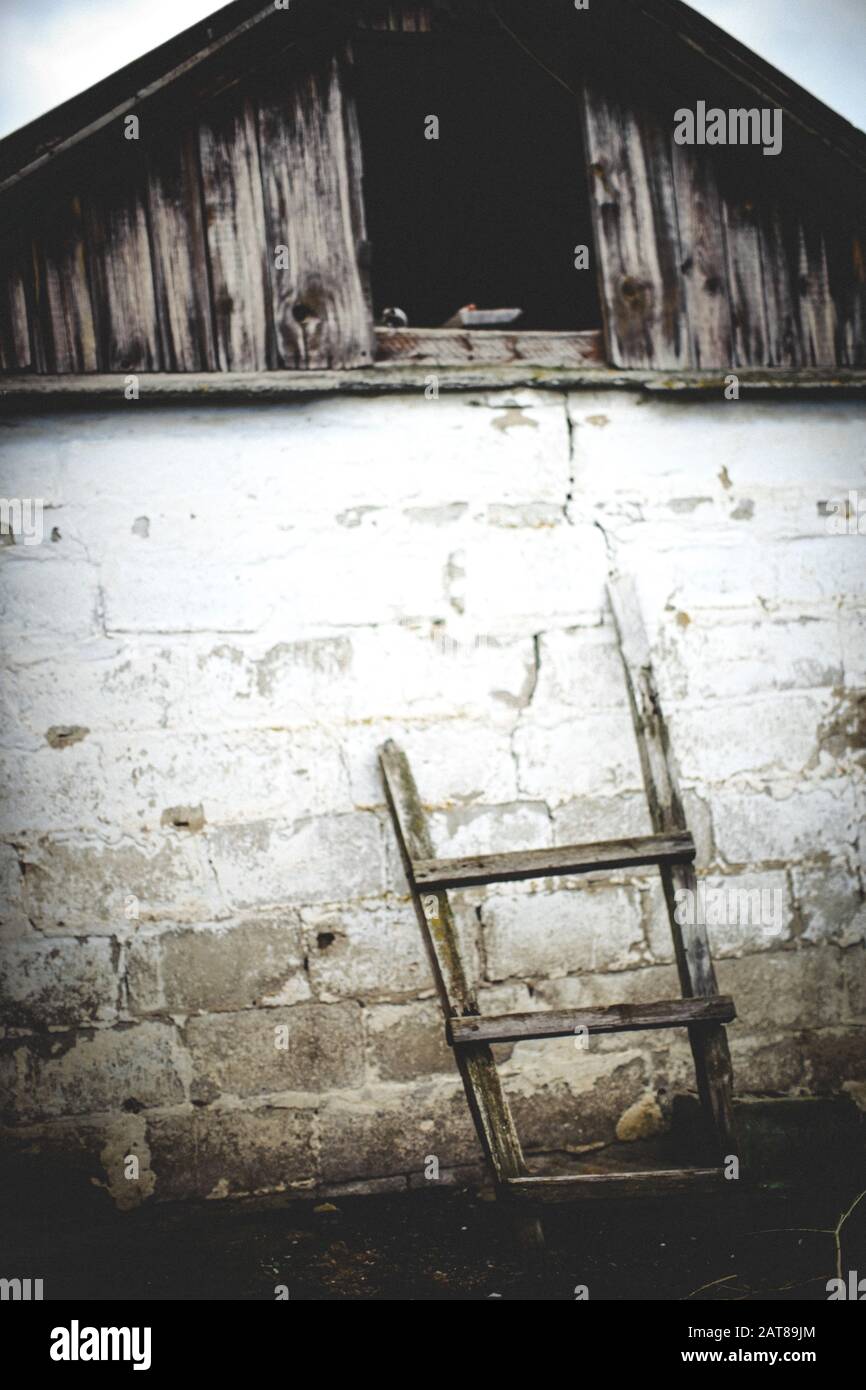 Barn stairs hi-res stock photography and images - Alamy