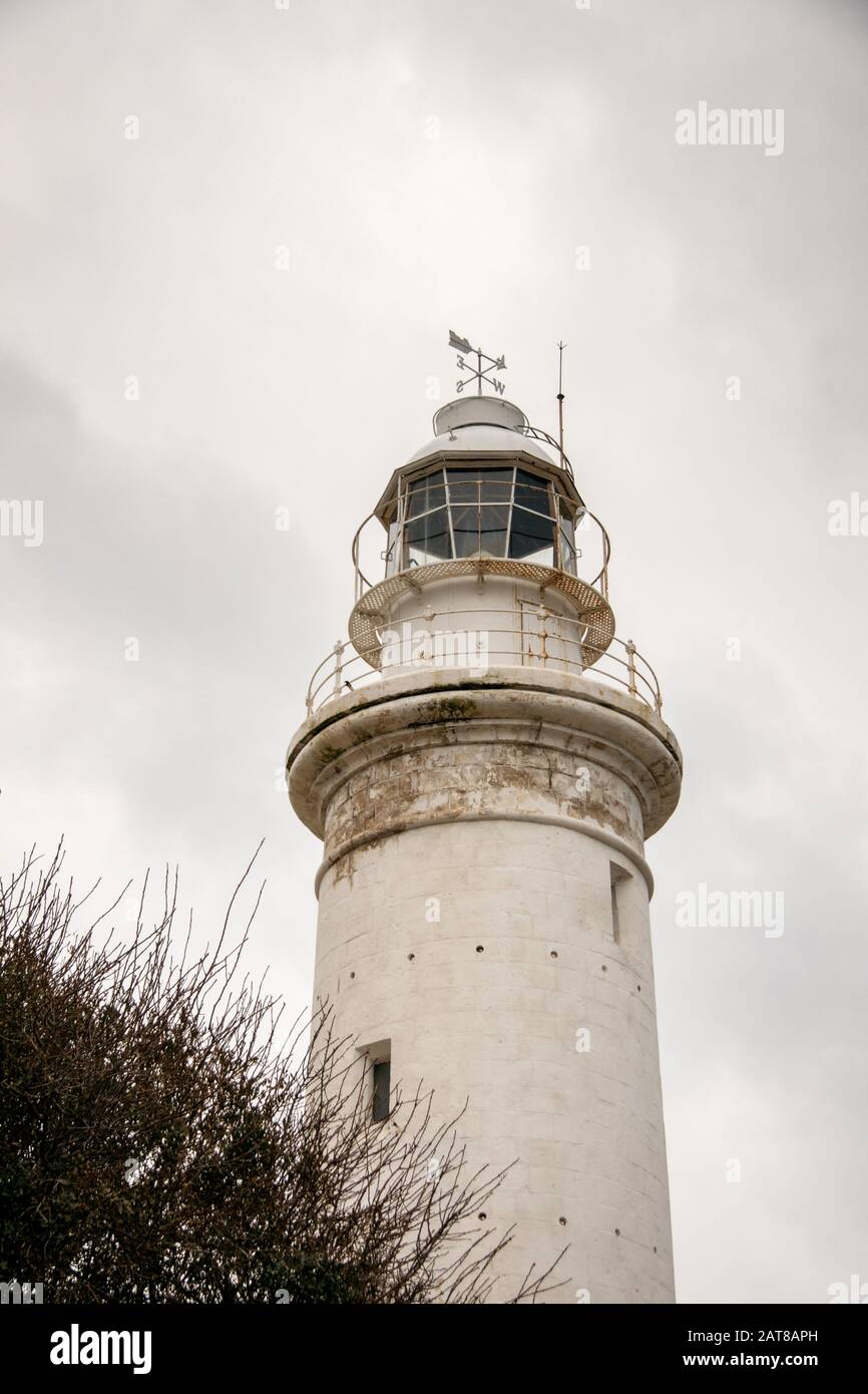 Lighthouse in the Archeological Park Paphos, Unesco World Heritage site ...