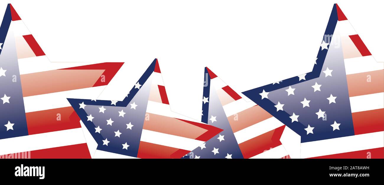 set of united states flags in shape stars Stock Vector Image & Art - Alamy