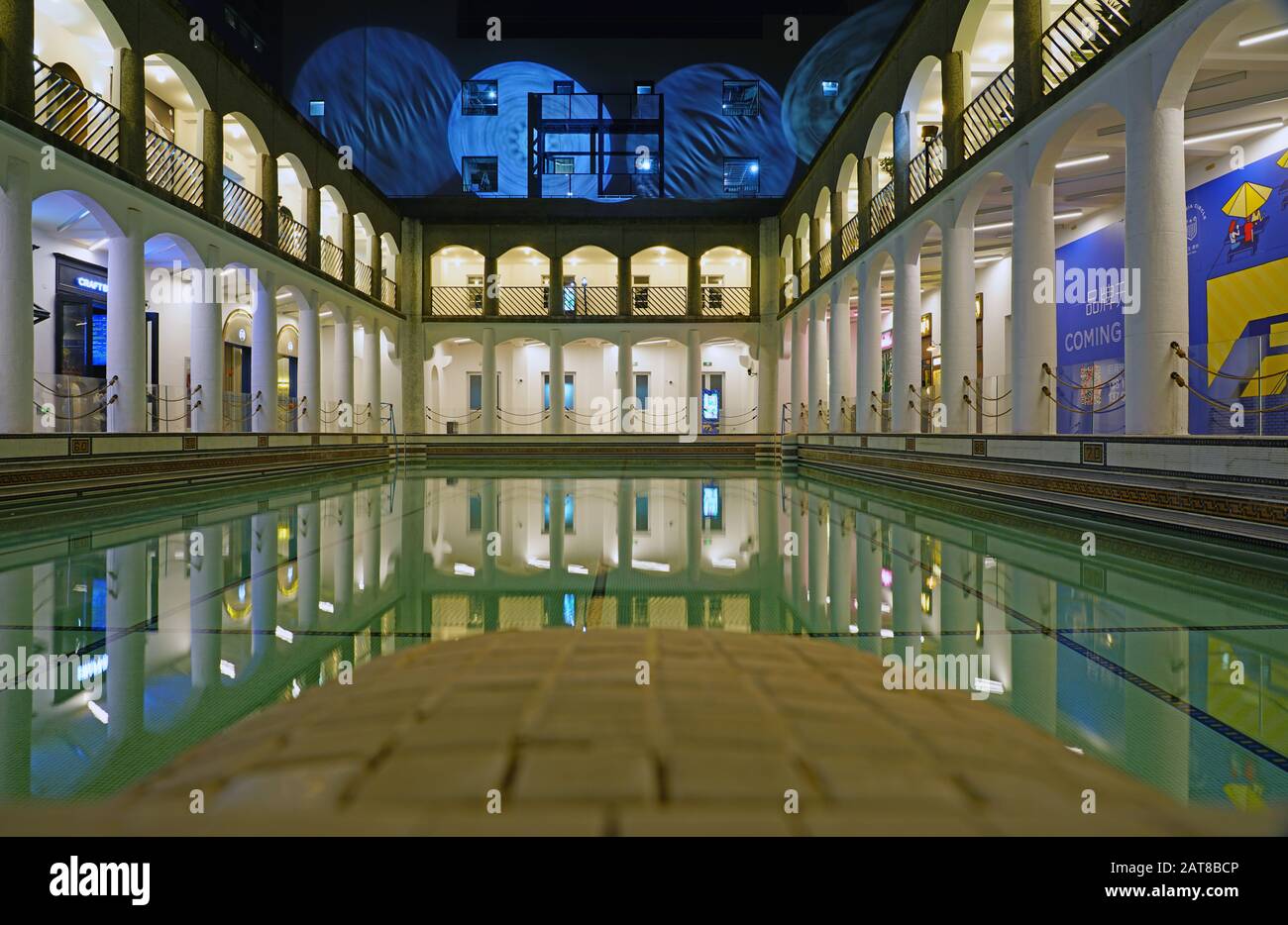 SHANGHAI, CHINA -31 OCT 2019- View of the Columbia Circle, a historical ...
