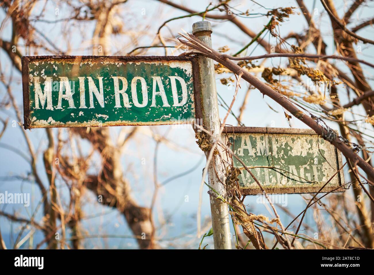 Road Sign In Philippines Direction High Resolution Stock Photography ...