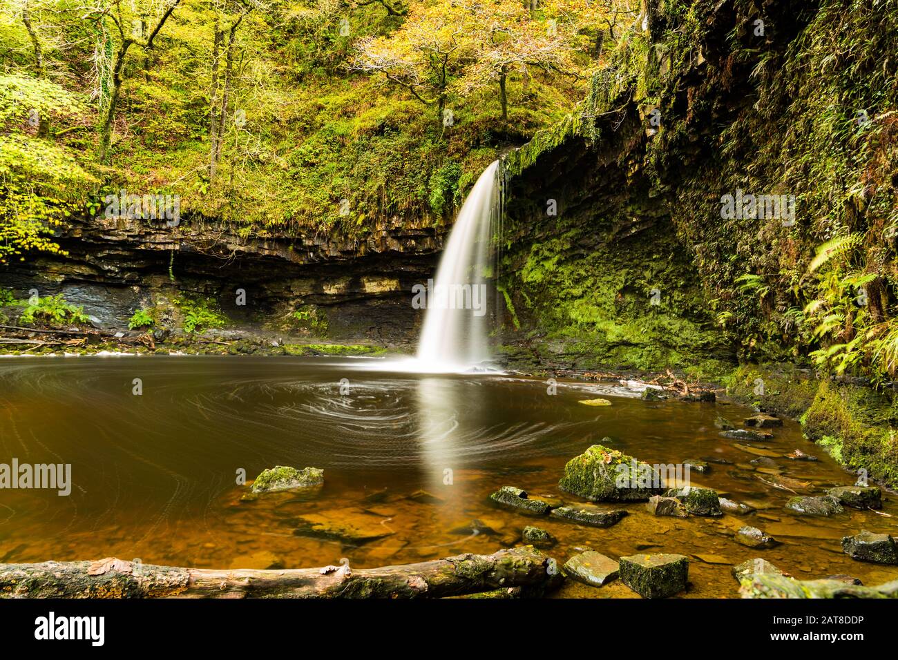 Lady Falls is a waterfall on the Pontneddfechan waterfall trail in the ...