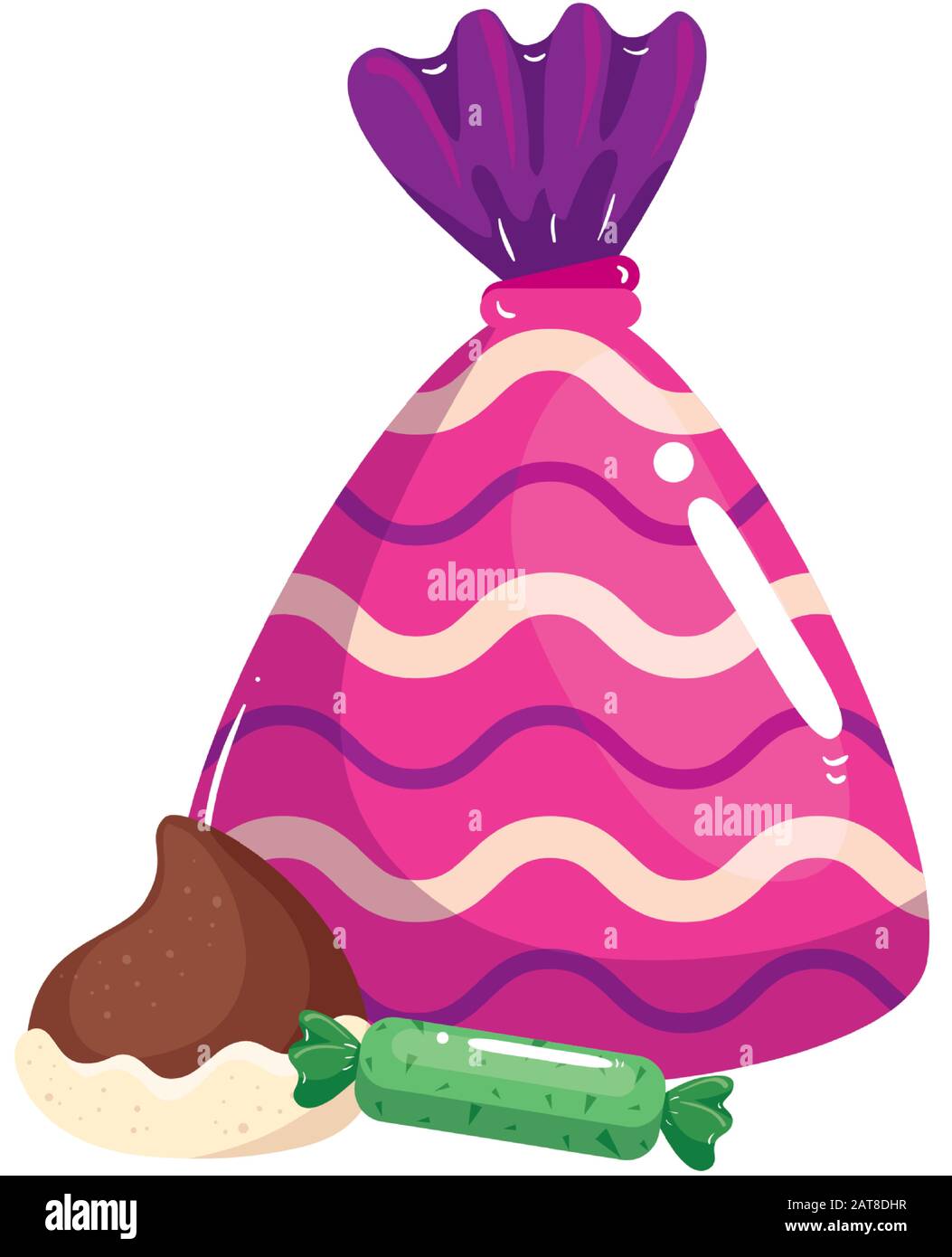 Chocolate candy wrap cartoon Stock Vector Images - Alamy