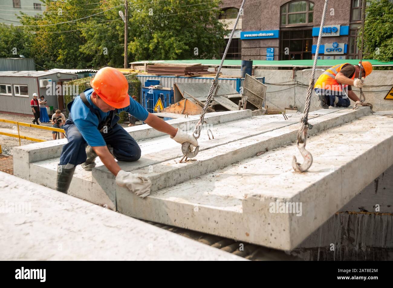 Professional builders working on hi-res stock photography and images ...