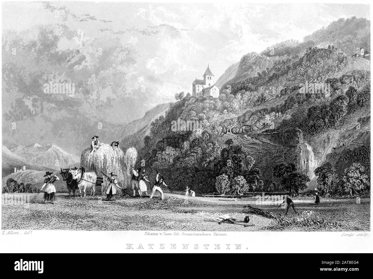 An engraving of Katzenstein scanned at high resolution from a book ...