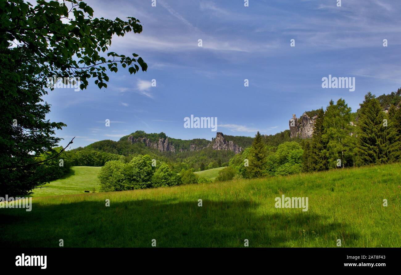 Schmilka climbing hi-res stock photography and images - Alamy