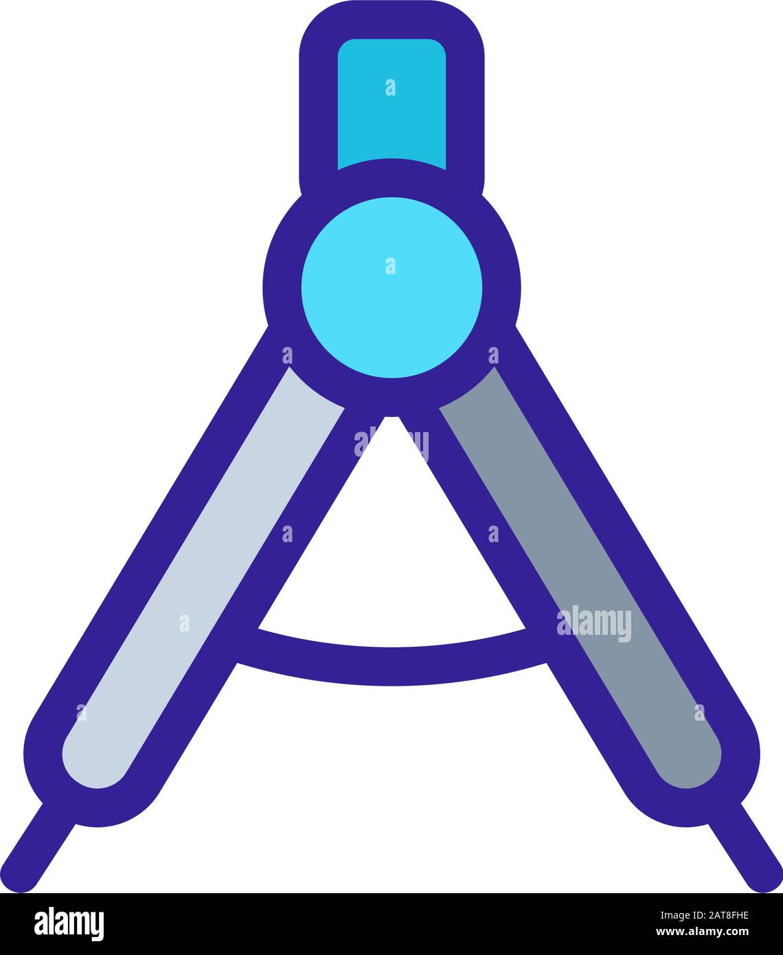 Circular icon vector. Isolated contour symbol illustration Stock Vector ...